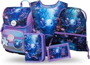 Aktovka Baagl Ergo Axolotl - 5dílný set