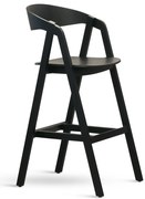 Barová židle HOME 63cm černě lakovaná