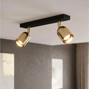 LED Bodové svítidlo TOP 2xGU10/10W/230V černá/zlatá