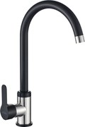 Invena Iron, stojánková dřezová baterie, černá-ocelová, INV-BZ-53-L04-L