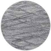 Ayyildiz, Kusový koberec Pisa 4706 Grey kruh, 80x80 (průměr) kruh, šedá, ložnice