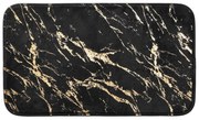 Černá/ve zlaté barvě koupelnová předložka 45x75 cm Aquamarbre – douceur d'intérieur