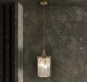 Searchlight 8092-2AB Závěsné glamour svítidlo VICTORIA patina, průměr 26cm
