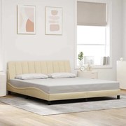 Rám postele bez matrace Hanko krémový 180 x 200 cm textil 3310410