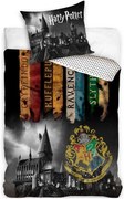 Bavlněné ložní povlečení Harry Potter - motiv Noc v Bradavicích - 100% bavlna - 70 x 90 cm + 140 x 200 cm