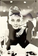 Plechová cedule  Audrey Hepburn