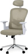 Ergonomická kancelářská židle EMILIE - béžová síťovina