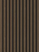 Mexen Lam-F, akustické stěnové lamely 275 × 30 cm, plstěný podklad 8 mm, technická dýha, ořech espresso, S105-275307-3015-019