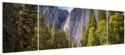 Obraz - Pod Yosemite skálou (170x50 cm)