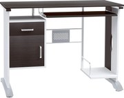 HOMCOM Moderní počítačový stůl 100Š x 52H x 75V cm Černý ořech a bílá | Aosom