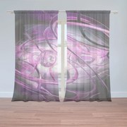 Sablio Záclony Fialová abstrakce: 2ks 150x250cm