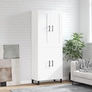 Skříň highboard bílá 69,5 x 34 x 180 cm kompozitní dřevo