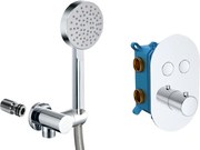 Mereo Mereo, Vanový set s termostatickou podomítkovou baterií, 2-cestná, CB60106TB5