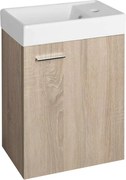 Aqualine Zoja - Skříňka s umývátkem 40x22 cm, dub platin 51049DP-02