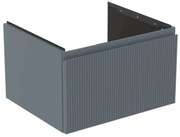 Ideal Standard Finesse - Umyvadlová skříňka, 60x51x37 cm, 1 zásuvka, Ribbed Matt ashblue E3391UQ