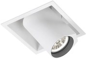 Wever & ducré čtvercové stropní zapuštěné svítidlo bliek square ceiling rec 1.0 led 1800-3000k w-w tree bílá matná