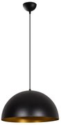 Černé závěsné svítidlo s kovovým stínidlem ø 40 cm Coppa – Opviq lights