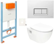 Závěsný wc set do lehkých stěn / předstěnová SAT Project SIKOVSSATPRO51680