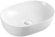 Hydroland Keramické umyvadlo na desku Roma 48,5x35 cm, bílé