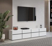 Helvetia Moderní TV stolek Cross 225 cm - bílá / černá