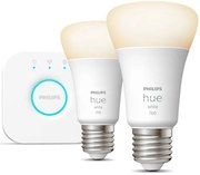 Led žárovka philips hue white 9.5w 1100 e27 malý starter kit