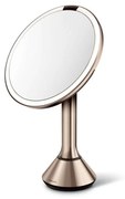 Simplehuman Kosmetická zrcadla - Kosmetické zrcátko s LED Dual light osvětlením, rose gold ST3053