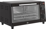 HOMCOM Mini trouba 9L Mini trouba s pečicím plechem, grilovací rošt, 100 °C-230 °C, s nastavitelnou teplotou a dobou pečení, časovač na 60 min, 750 W…