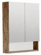 Zrcadlová skříňka SAT Cube Way 60x14x72 cm lamino dub wellington GALCU60DW