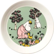 Talíř Moomin Loving care 19cm, zelený