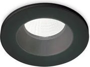 ILUX 252032 LED Stropní zápustné bodové svítidlo Ideal Lux ROOM-65 ROUND BK 252032 8W 800lm 3000K IP65 9,8cm kulaté černé - IDEALLUX