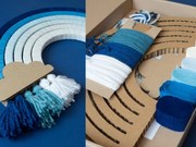 Koko Cardboards DIY Rainbow Mono Blue
