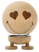 Soška Hoptimist  Figurka Smiley Love M Neopracovaný dub