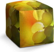 Sablio Taburet Cube Hroznové víno - 50x50x50 cm