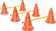 Agility set pro psy 3-dílné vybavení pro výcvik psů Zásuvná sada překážek se 6 kužely 3 překážky Přepravní taška