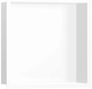 Hansgrohe XtraStoris Individual - Výklenek do stěny s designovým rámem, 30x30x10 cm, matná bílá 56099700