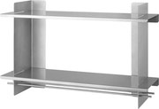 Patrová kovová police ve stříbrné barvě 70 cm Tivo – noo.ma