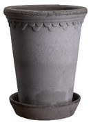 Květináč Kobenhavner s podmiskou Grey Tall 14 cm Bergs Potter