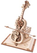 RoboTime 3D dřevěná mechanická skládačka Kouzelné violoncello (elektrický pohon)