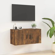 Nástěnná TV skříňka kouřový dub 80 x 34,5 x 40 cm