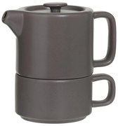 Čajový/kávový set se sítkem Natural Taupe