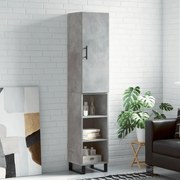 Skříň highboard betonově šedá 34,5x34x180 cm kompozitní dřevo