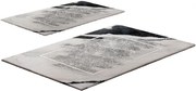 Šedobéžové koupelnové předložky v sadě 2 ks 60x100 cm CT – Foutastic