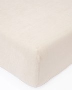 MK Lůžkoviny Froté prostěradlo do postýlky 70 × 140 cm - přírodní