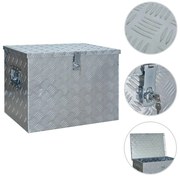 Hliníkový box 610 x 430 x 455 mm stříbrný 144847