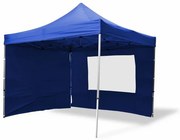 Zahradní párty stan nůžkový PROFI 3x3 m modrý + 4 boční stěny