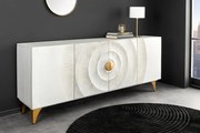 Designová komoda Venetia 177 cm bílé mango
