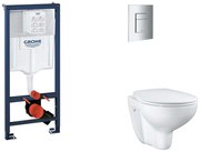 Grohe Rapid SL - Set předstěnové instalace, klozetu, sedátka SoftClose a tlačítka Skate Cosmopolitan, chrom SANI11BB2113