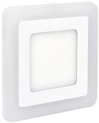 LED vestavné svítidlo DUO hranaté 18W+6W 1530 lm