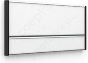 ACCEPT Dveřní tabulka ACS 187 x 93 mm - stříbrná tabulka