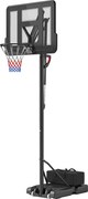 SPORTNOW basketbalový koš venkovní, nastavitelná výška koše 230-305 cm, basketbalový stojan s nerozbitnou zadní stěnou 110 x 75 cm s kolečky, odpruže…